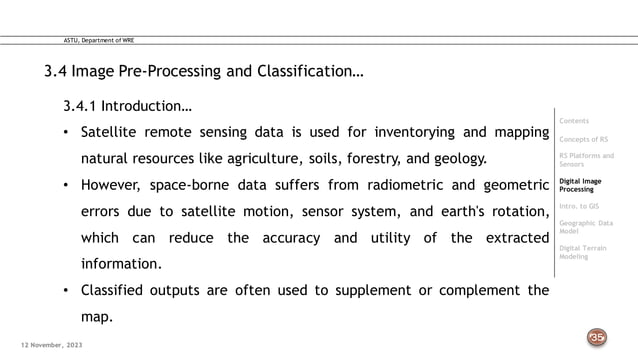 GIS & RS lecture note j,,,,,,,,,,,,,,,,,,,,,, | PPT