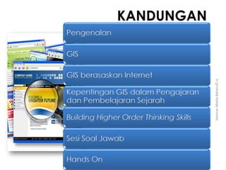 Pengajaran dan pembelajaran Sejarah menggunakan pendekatan web-based: Geographic Information ...