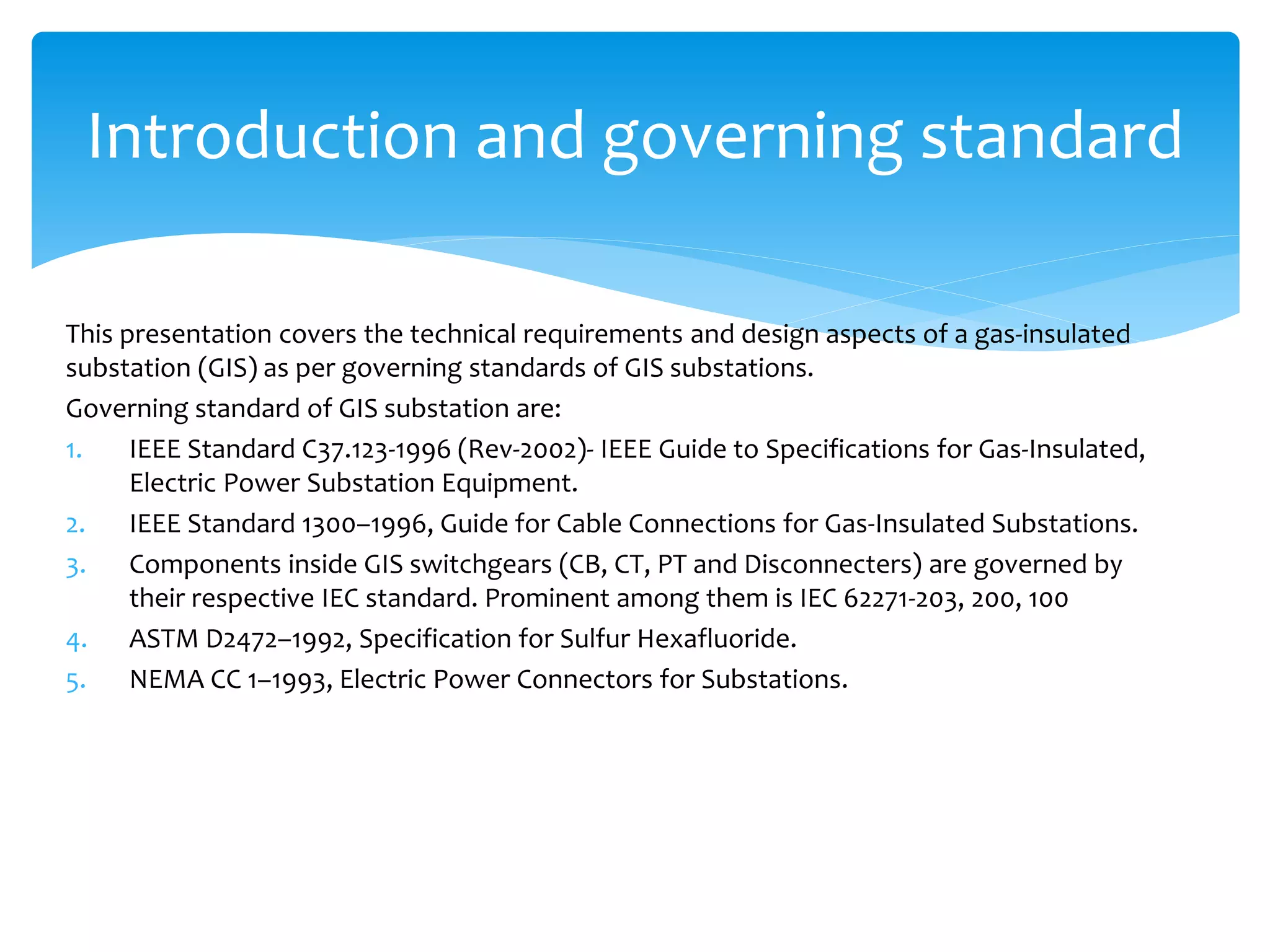 Gis substation | PPTX