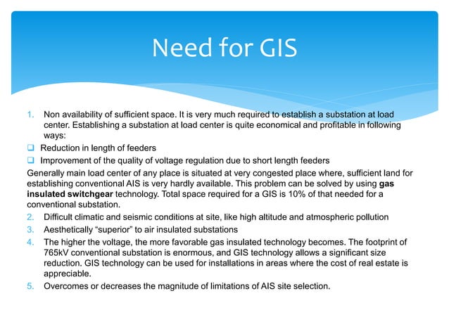 Gis substation | PPTX
