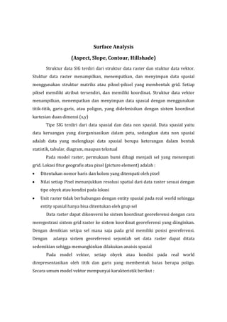 Gis (surface analysis) | DOCX