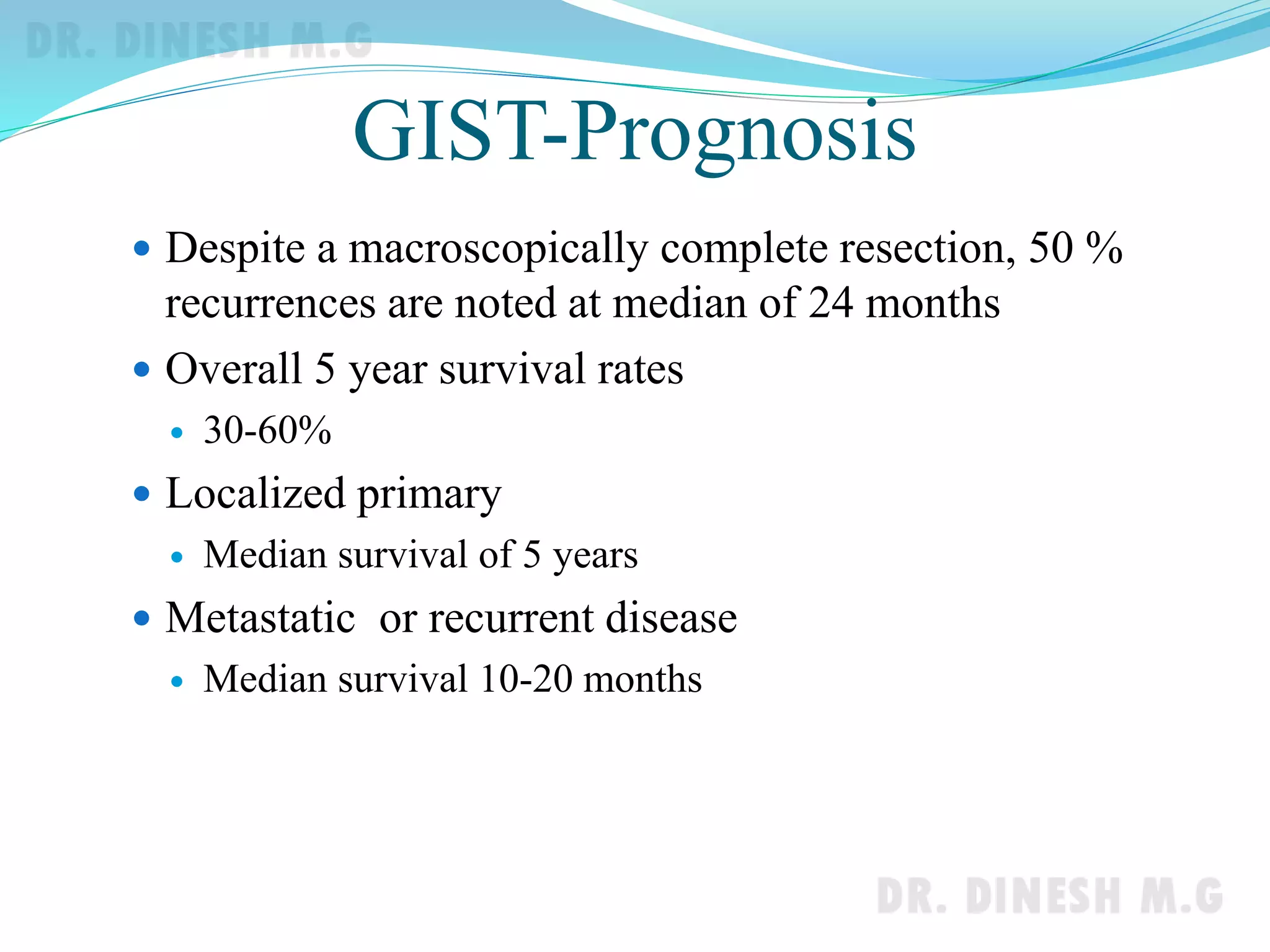 GIST | PPTX | Digestive Disorders | Diseases and Conditions