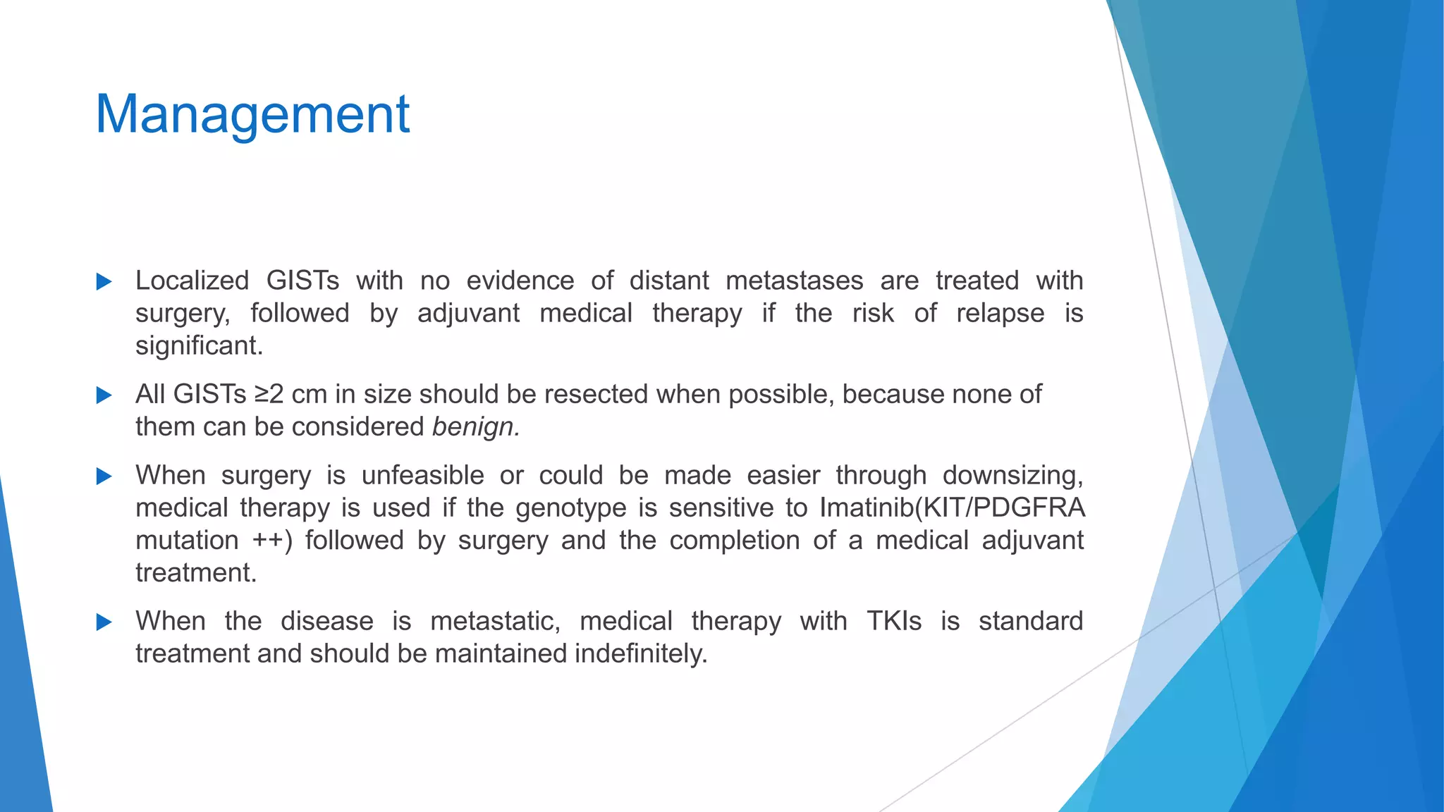 GastroIntestinal Stromal tumors. | PPTX