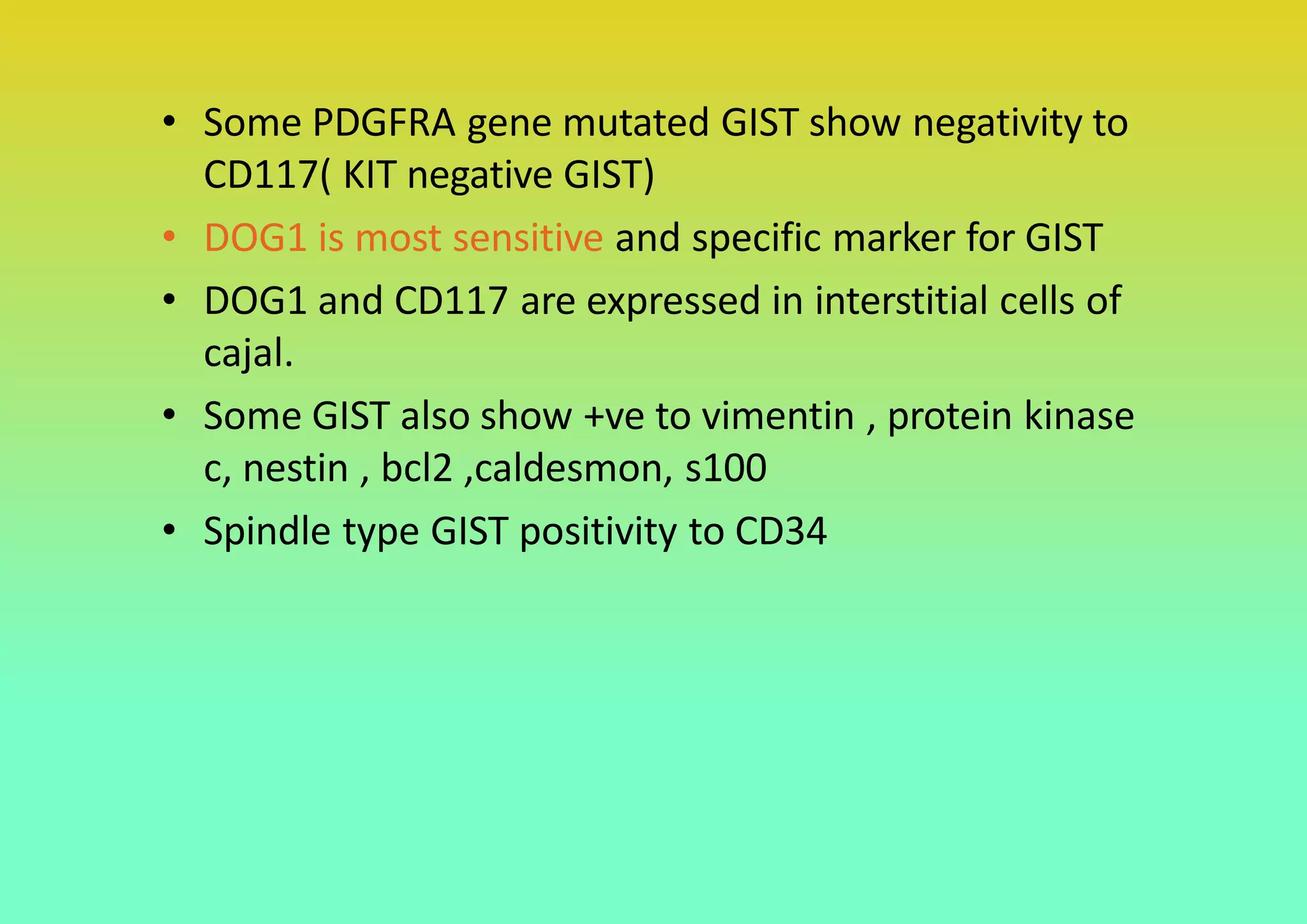 Gastro intestinal stromal tumor(GIST)-PATHOLOGY | PPTX