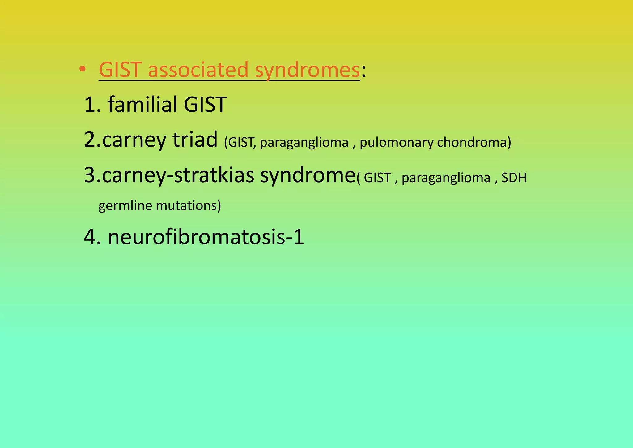 Gastro intestinal stromal tumor(GIST)-PATHOLOGY | PPTX