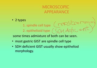 Gastro intestinal stromal tumor(GIST)-PATHOLOGY | PPTX