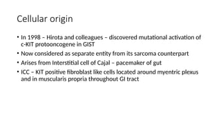 diagnosis and management of gastrointestinal stromal tumor.pptx
