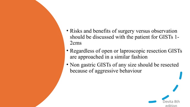 MANAGEMENT OF GIST (Chemotherapy & Radiotherapy) | PPT