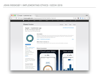 Implementing Ethics for a Mobile App Deployment | PDF