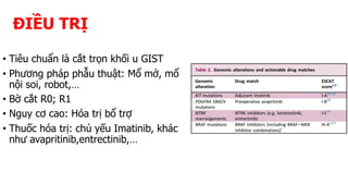 Cập nhật chẩn đoán và điều trị U mô điểm đường tiêu hóa (GIST) theo ESMO 2021 | PDF