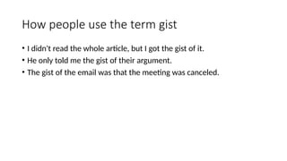 Understanding Gist or main idea in a Passage.pptx
