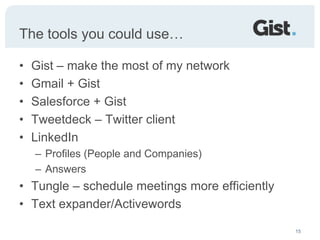 Listening and influence for non-profit success with Gist | PPTX