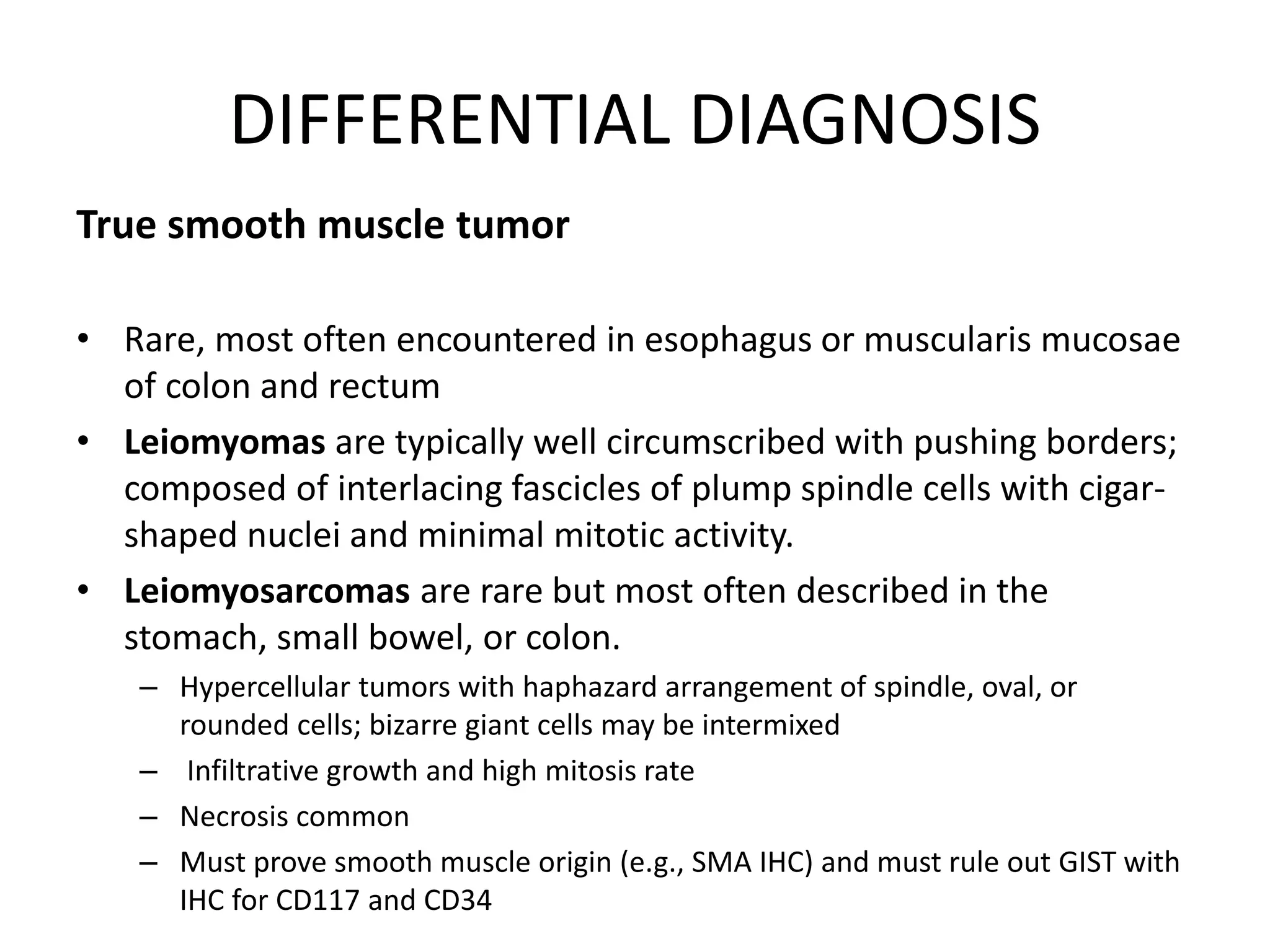 Gastrointestinal Stromal Tumors. | PPTX