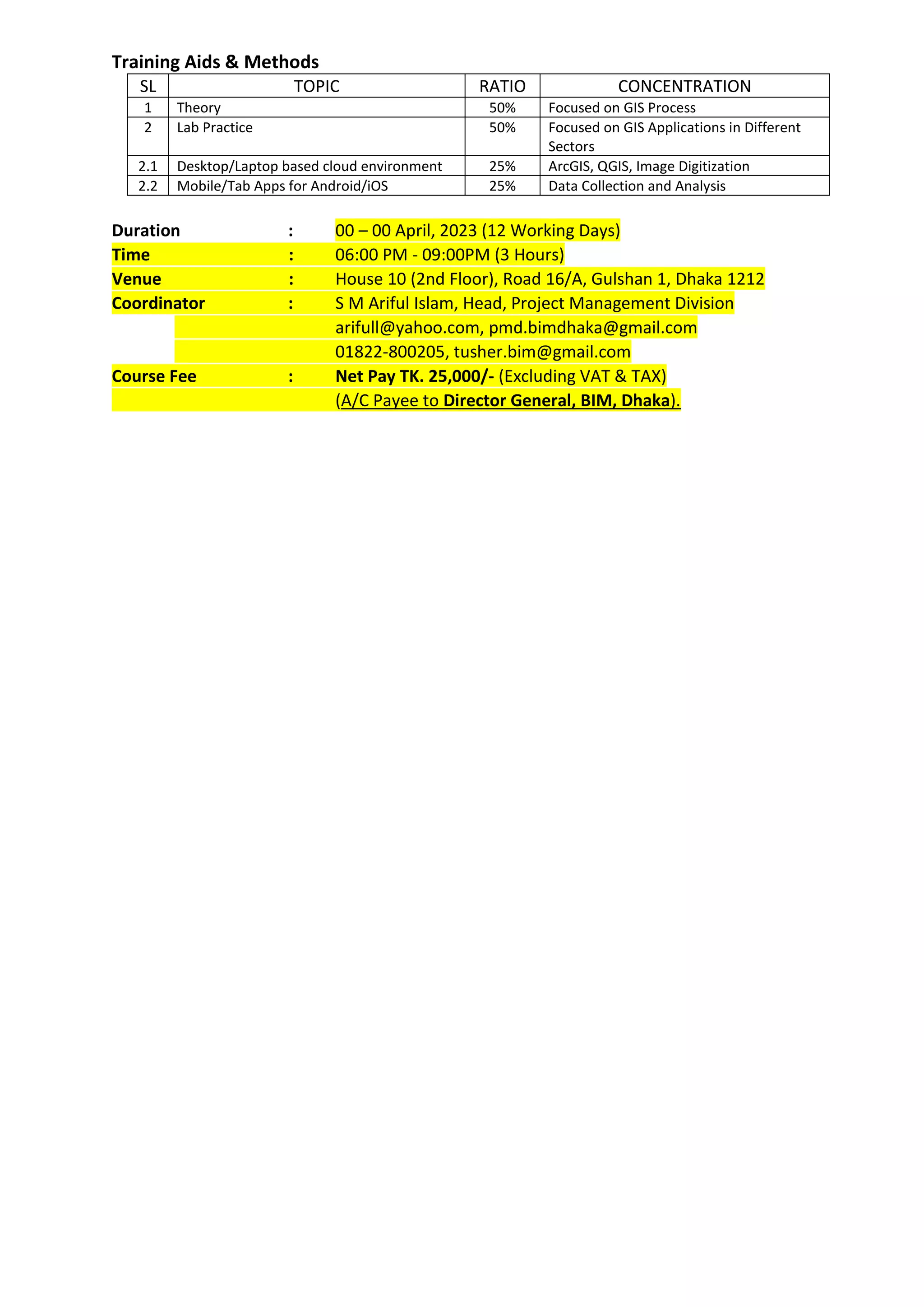 GIS Training Objectives and Schedule_v2.docx