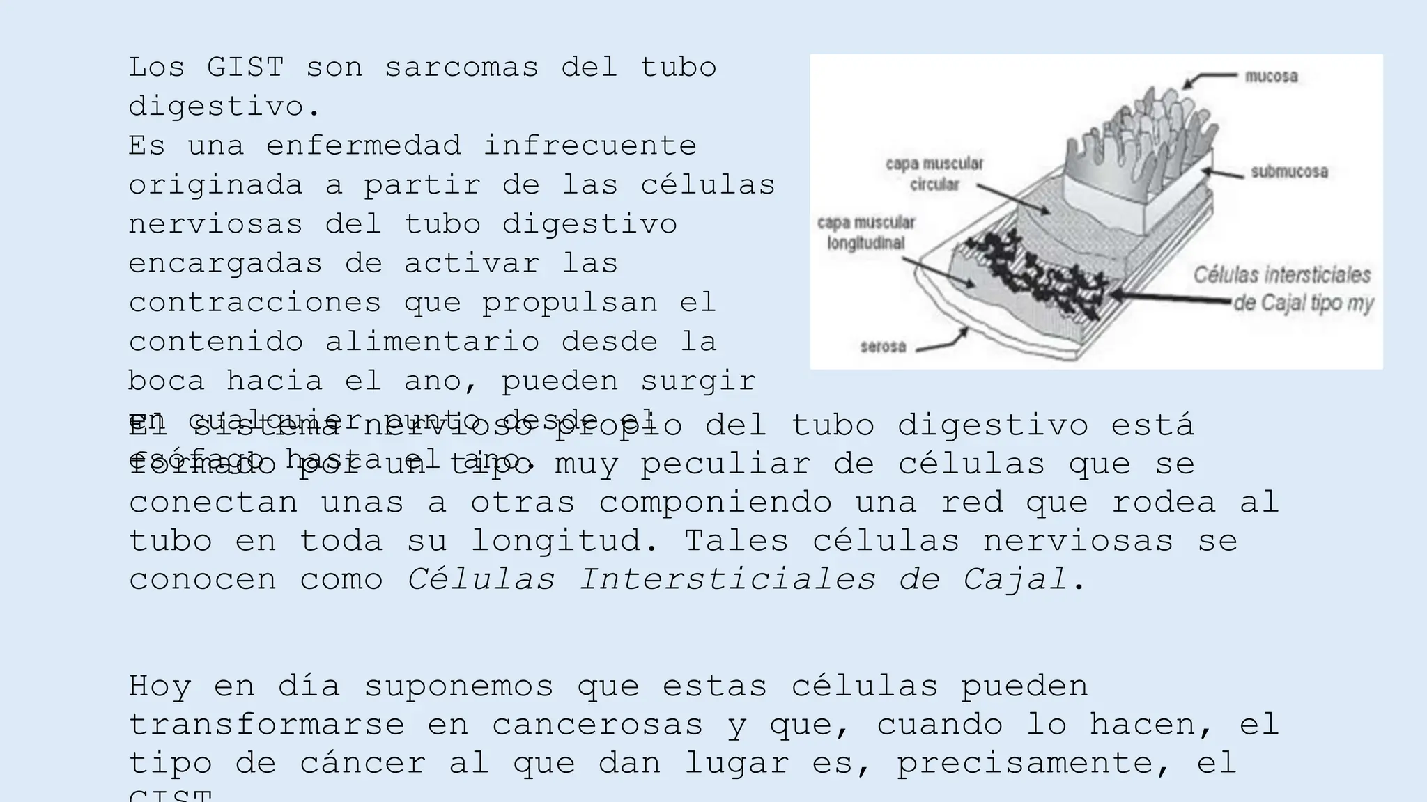 GIST- Tumores del estroma intestinal y estómago | PPTX
