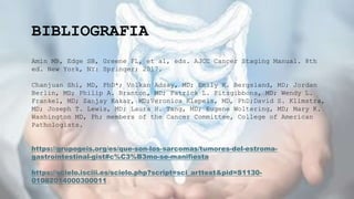 GIST- Tumores del estroma intestinal y estómago | PPTX