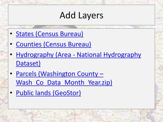 Introduction to ArcGIS | PPTX