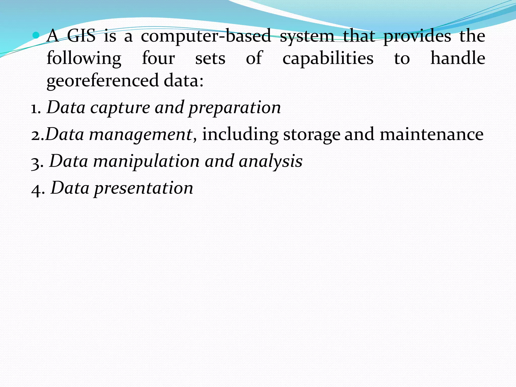 Principles of GIS unit 1 | PDF