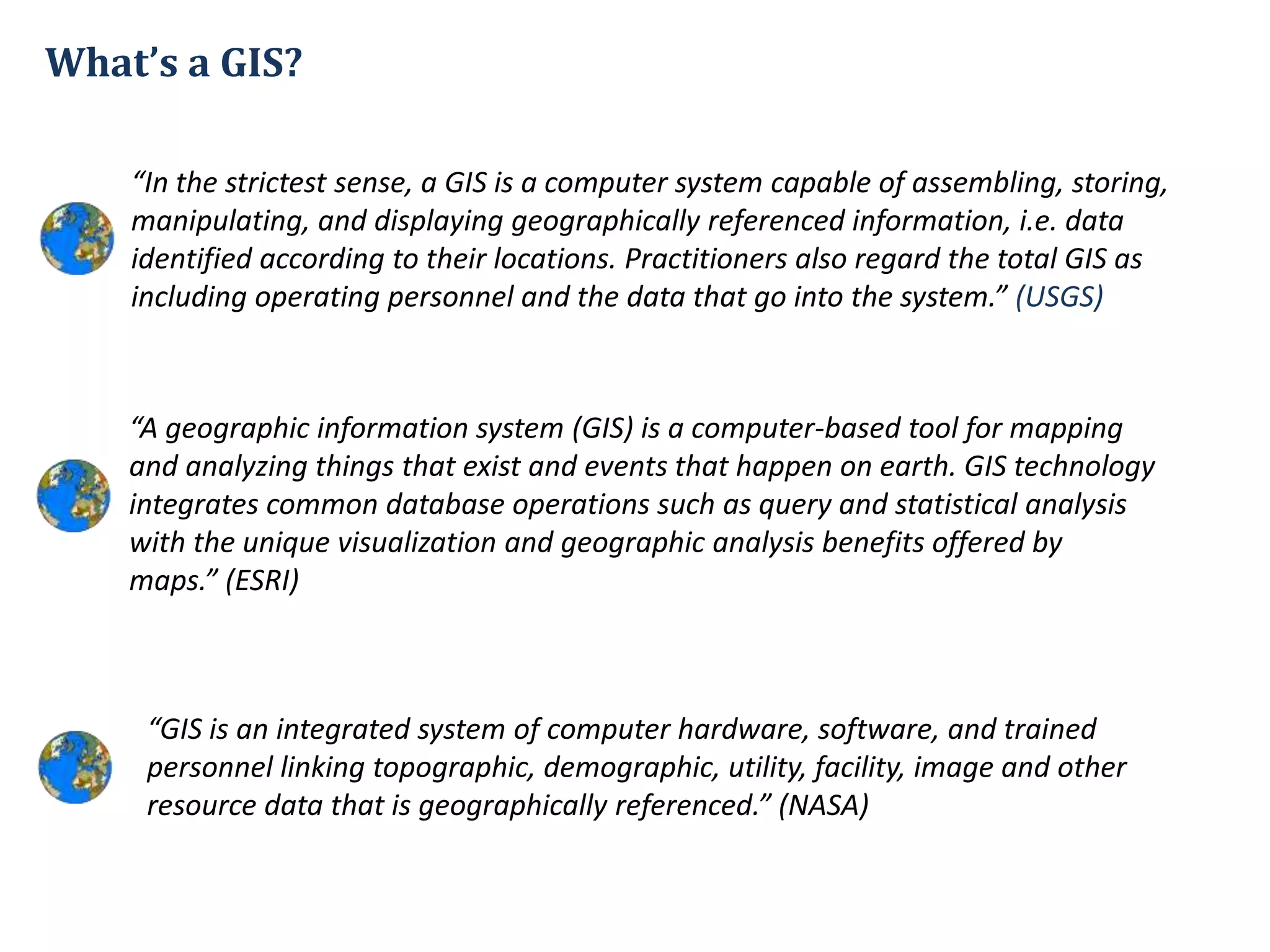 GIS Workshop Outline India | PPTX
