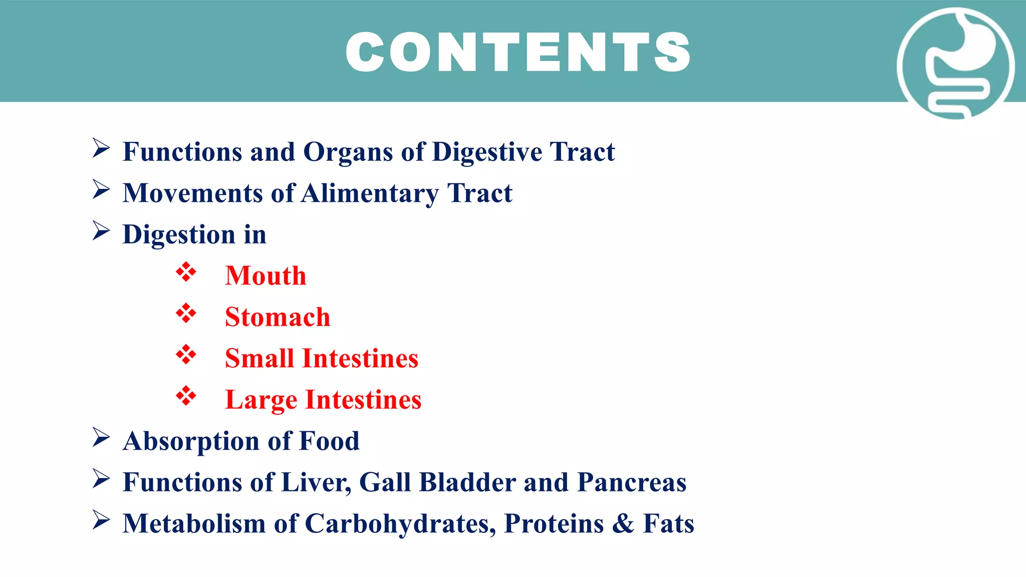 Physiology of Digestive System | PPT