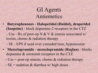 DRUGS ACTING ON GI SYSTEM. pharmacology ppt | PPT
