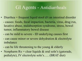DRUGS ACTING ON GI SYSTEM. pharmacology ppt | PPT