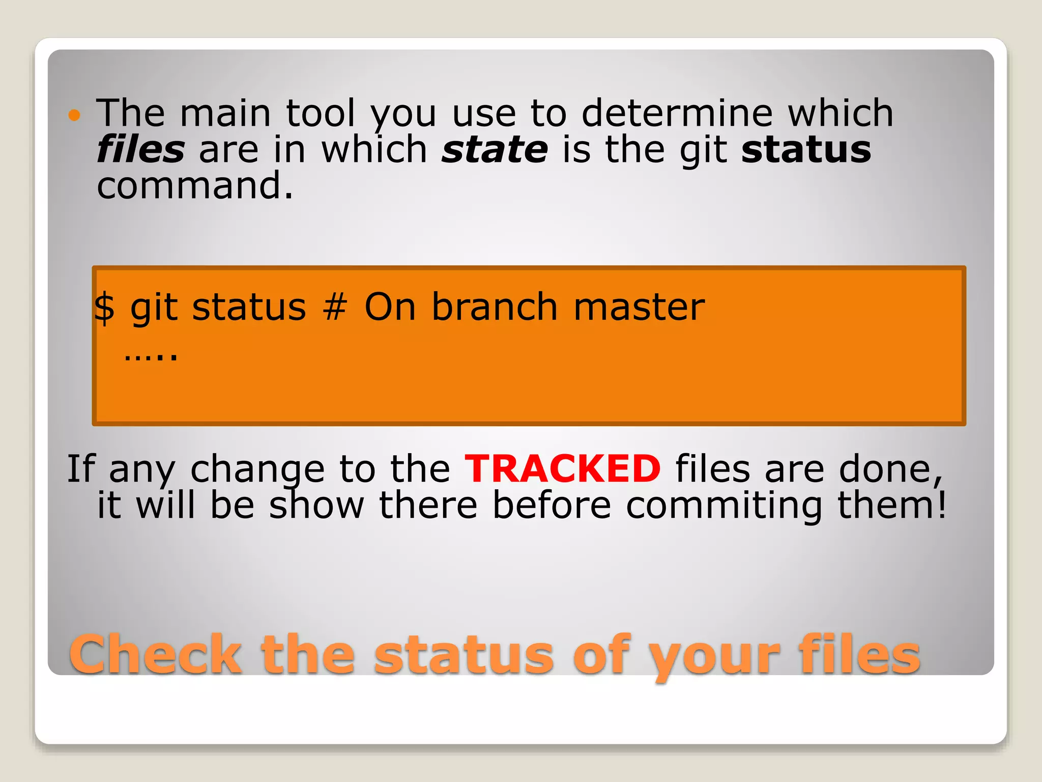 Git Memento of basic commands | PPT