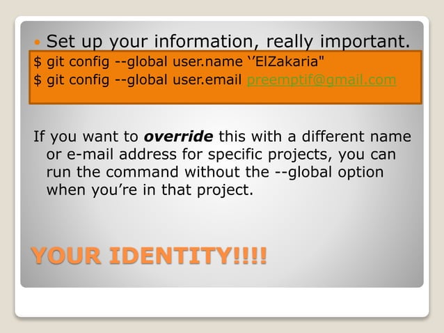 Git Memento of basic commands | PPT