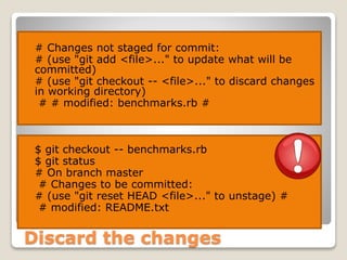Git Memento of basic commands | PPT