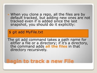 Git Memento of basic commands | PPT