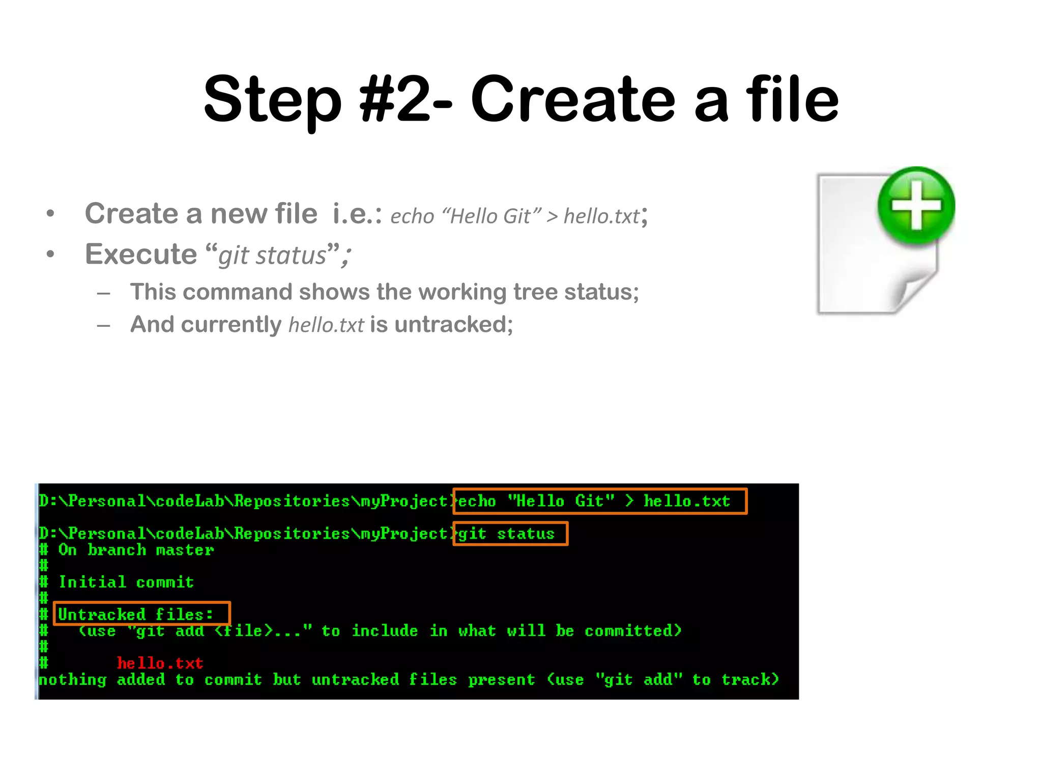 How to configure a Git repository and push to a remote repository… | PPT