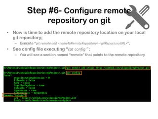 How to configure a Git repository and push to a remote repository… | PPT