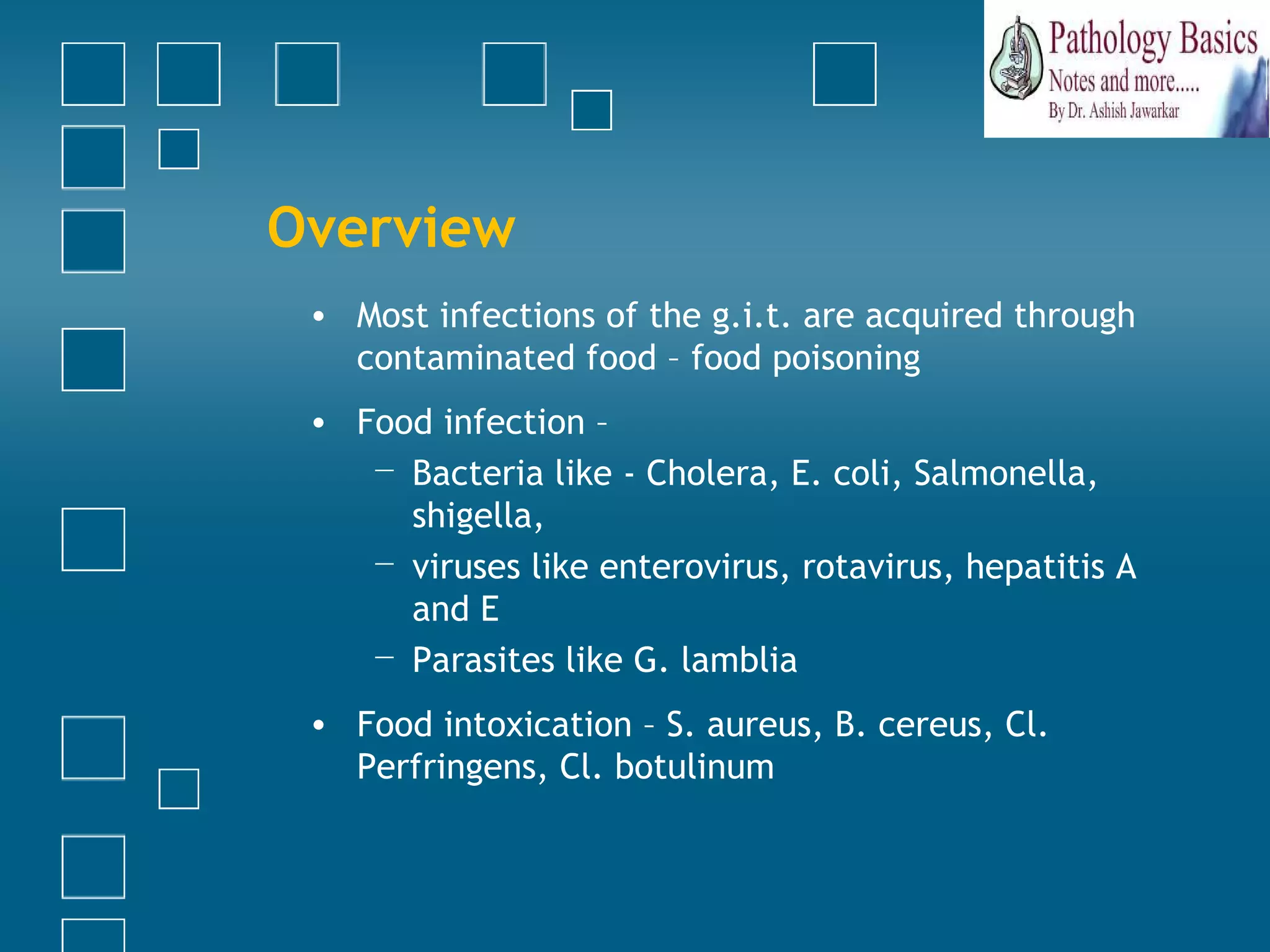 Gastrointestinal infections - bacteriology | PPT