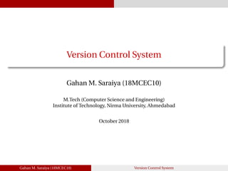 Version Control System | PPT