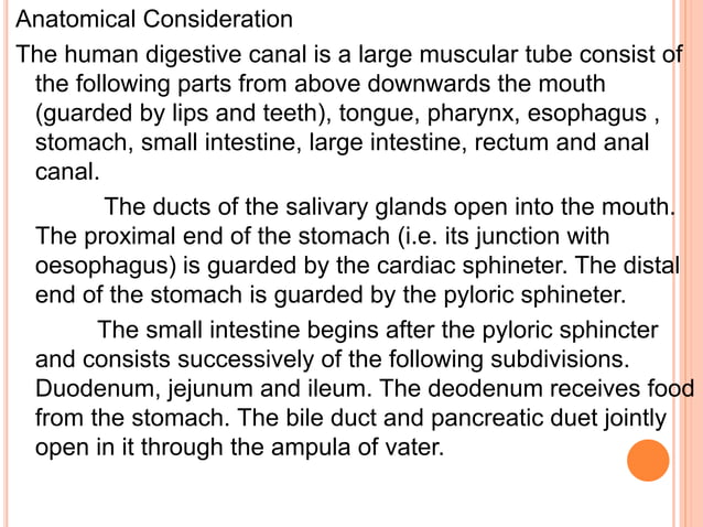 Anatomy, physiology, biochemistry of GIT.ppt | Digestive Disorders ...