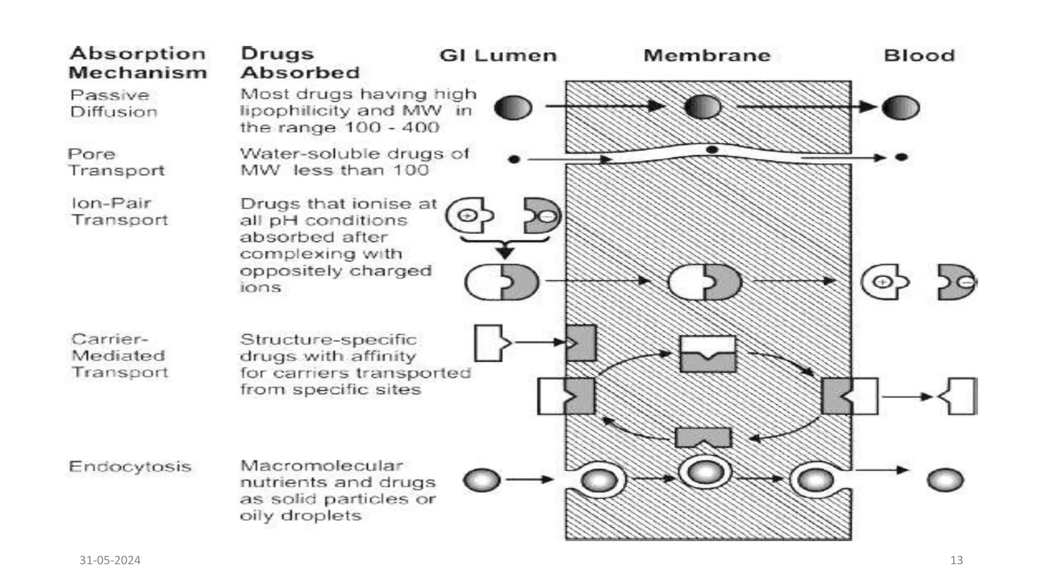 mechanism of absorption /transport, factor affecting absorption.pptx