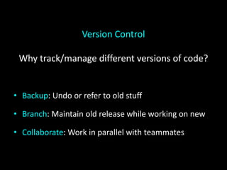 a powerpoint on explaining git and github | PPT