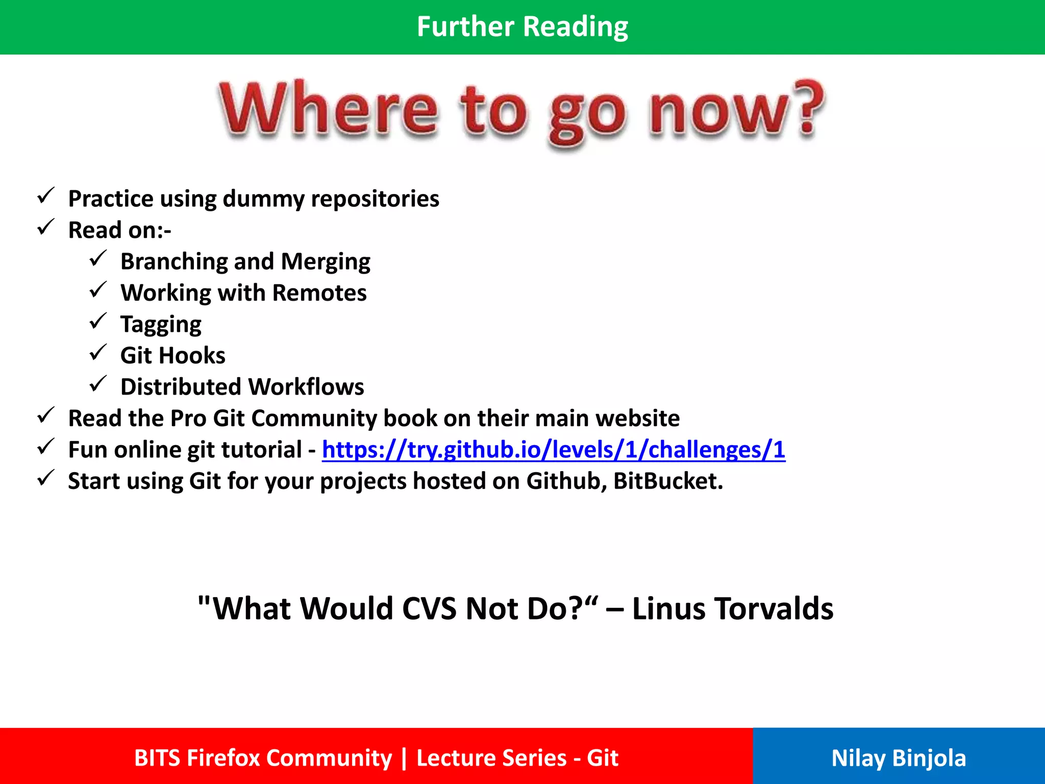 Git - Basic Crash Course | PPTX