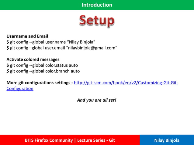 Git - Basic Crash Course | PPTX
