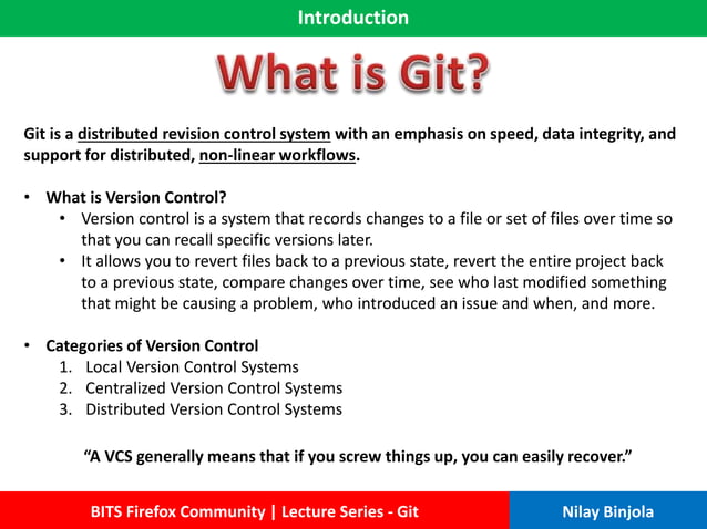 Git - Basic Crash Course | PPTX