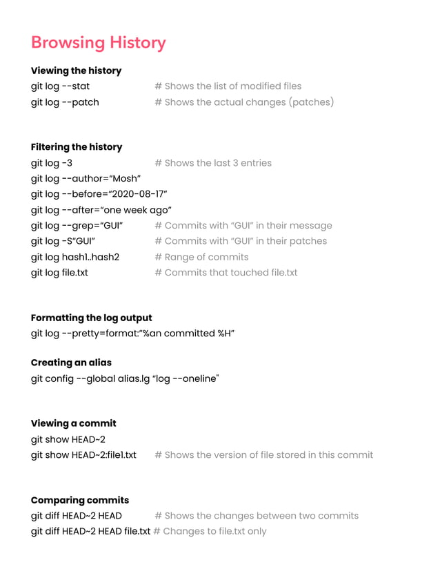 Git cheat-sheet | PDF | Operating Systems | Computer Software and Applications