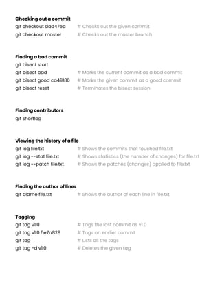 Git cheat-sheet | PDF | Operating Systems | Computer Software and Applications