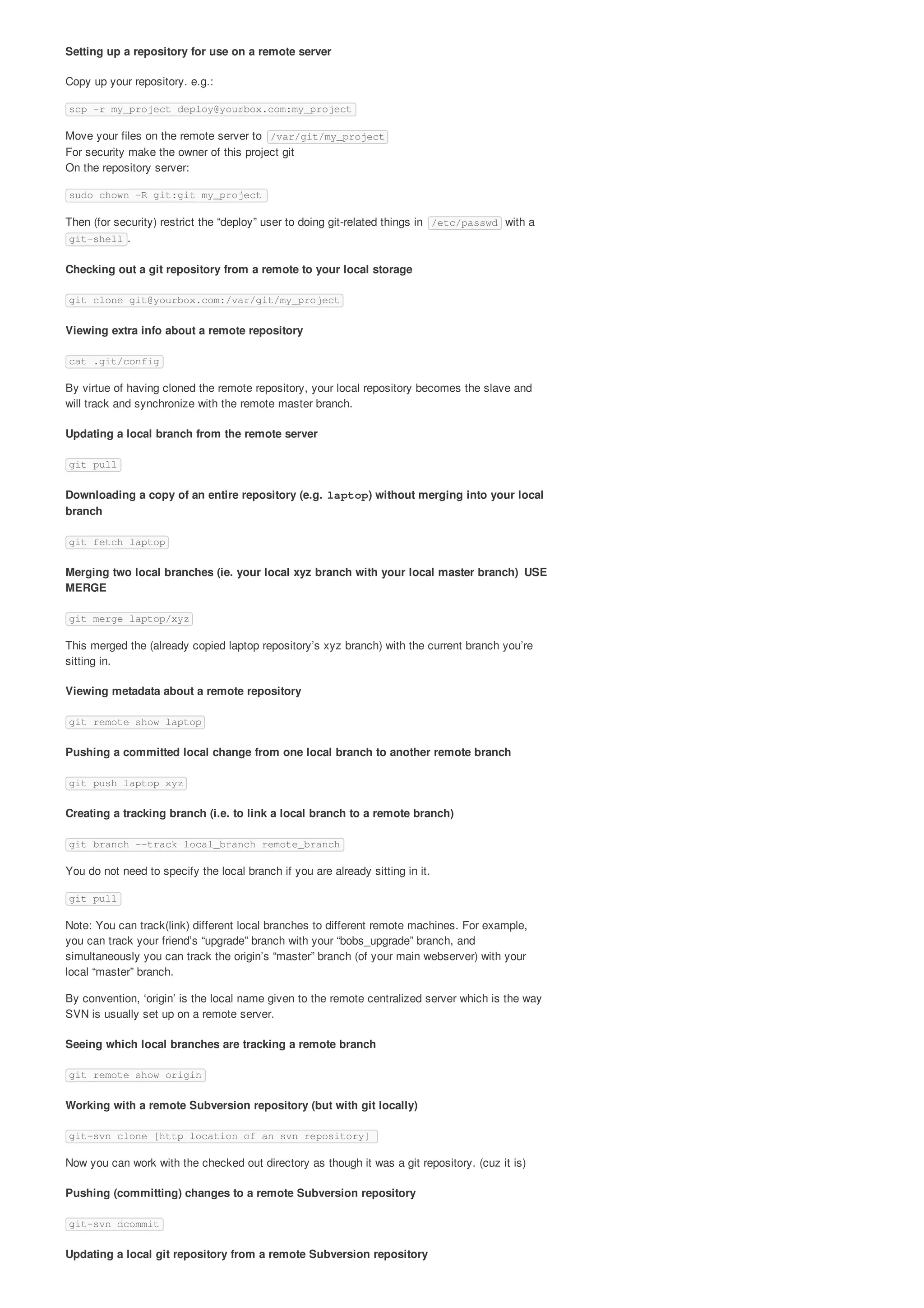 Git cheat-sheets | PDF