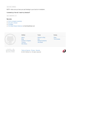 Git cheat-sheets | PDF