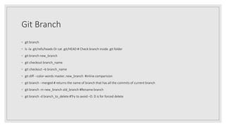 Git a stupid change tracker and persistent map. | PPT