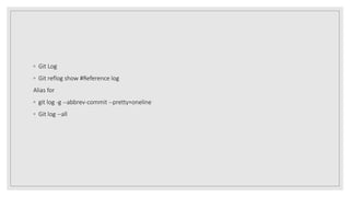 Git a stupid change tracker and persistent map. | PPT