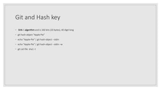 Git a stupid change tracker and persistent map. | PPT