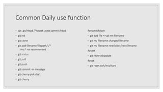 Git a stupid change tracker and persistent map. | PPT