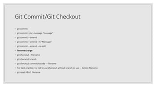 Git a stupid change tracker and persistent map. | PPT