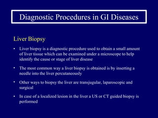 Gastro intestinal system diagnostic-tests- | PPTX